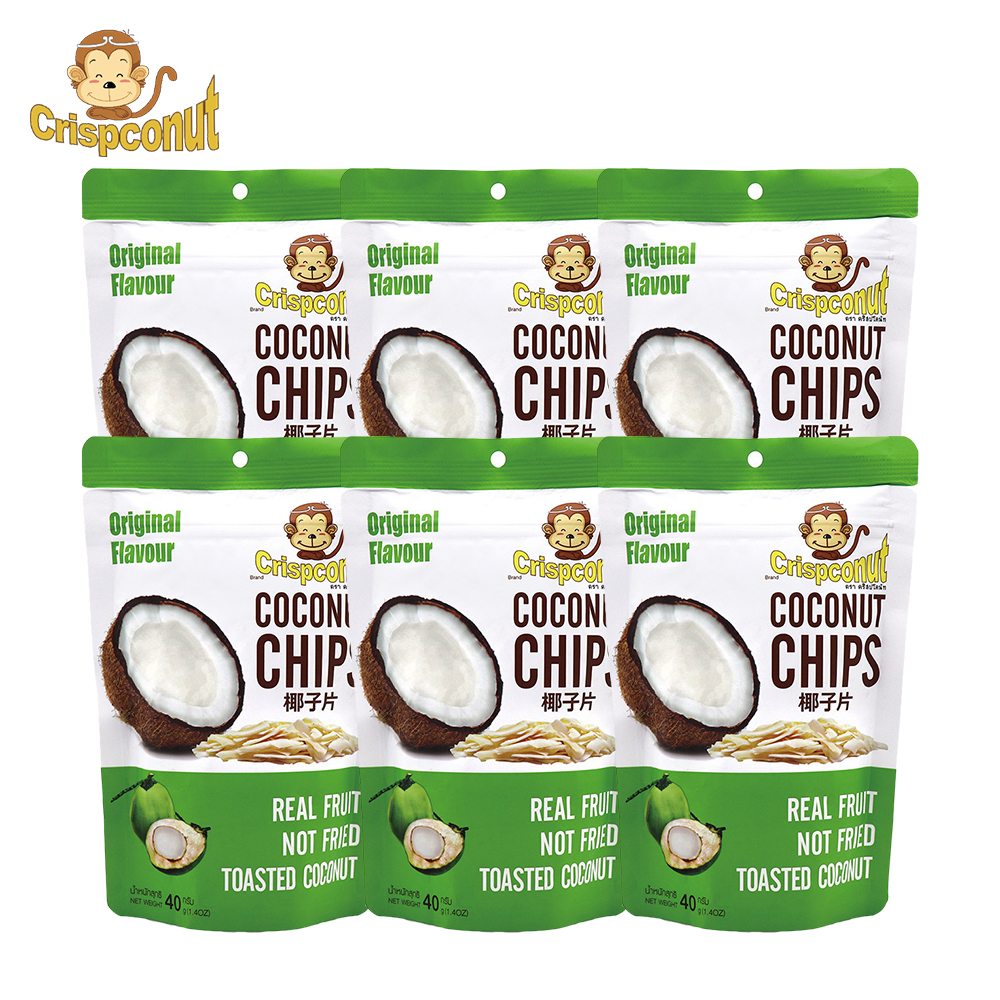 킨디 크리스프코넛 코코넛칩 40g X 6봉 크래커 - CJ프레시마켓