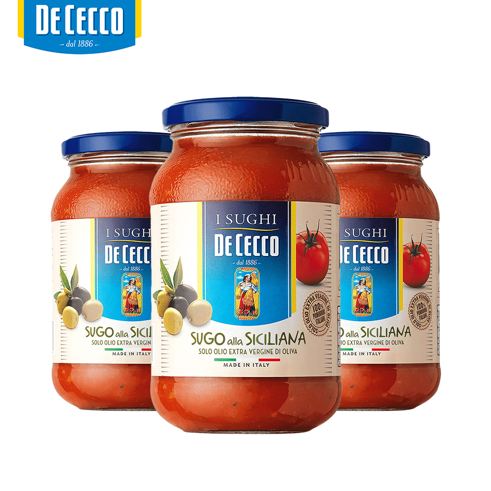 데체코 시칠리아나소스 400g X 3병 토마토소스 - CJ프레시마켓