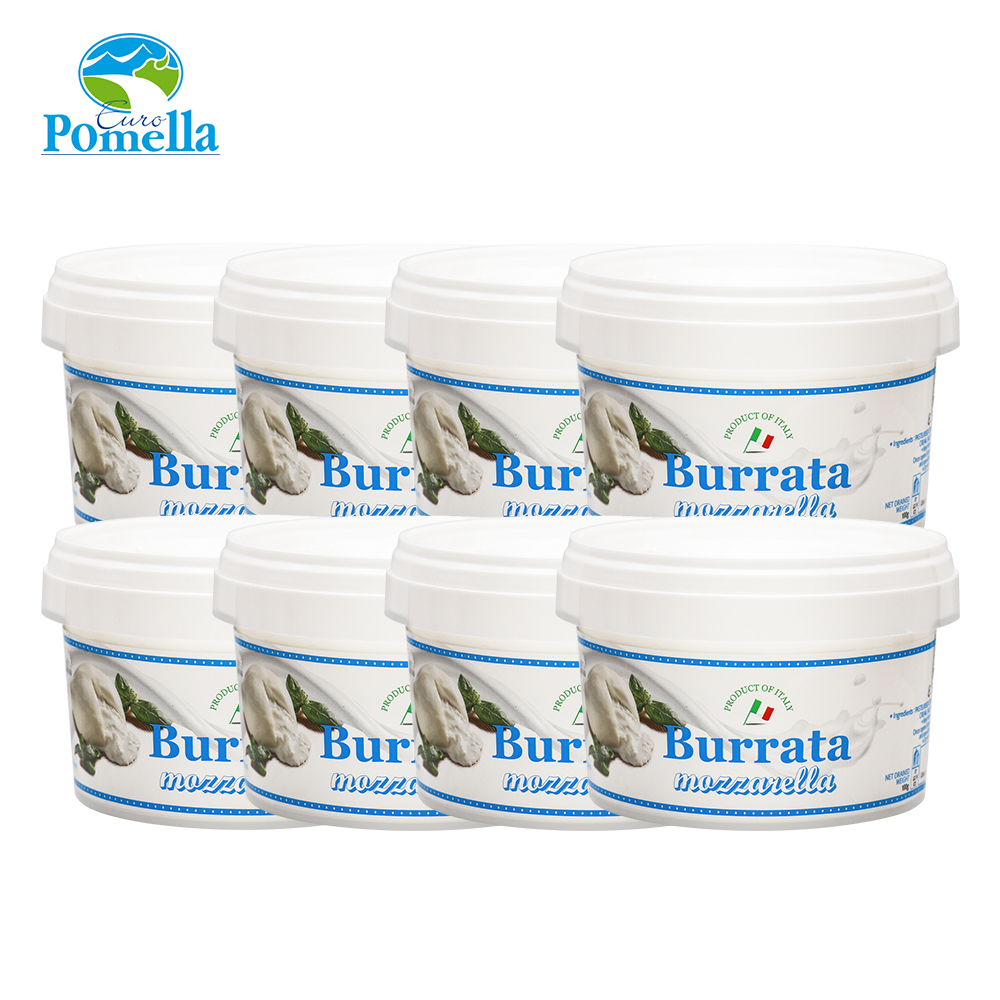 유로포멜라 냉동 부라타치즈 100g X 8컵 샐러드치즈 - CJ프레시마켓