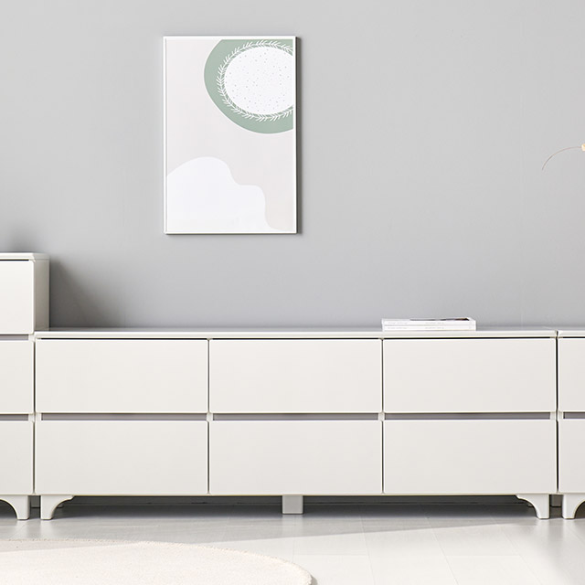 [히트가구] N641 2단 서랍 수납 거실장 1500 1color - DOTI 갓생을 위한 올인원 스토어