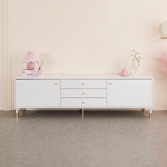 [히트가구] B6110 3단 서랍 수납 거실장 1800 - DOTI : 인테리어 전문 종합쇼핑몰