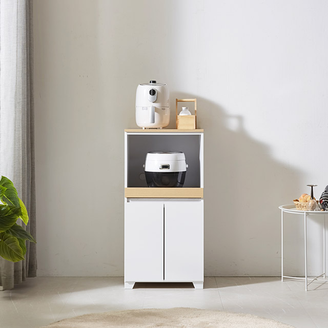 [히트가구] H1150 1단 수납 렌지대 500 2colors - DOTI 갓생을 위한 올인원 스토어